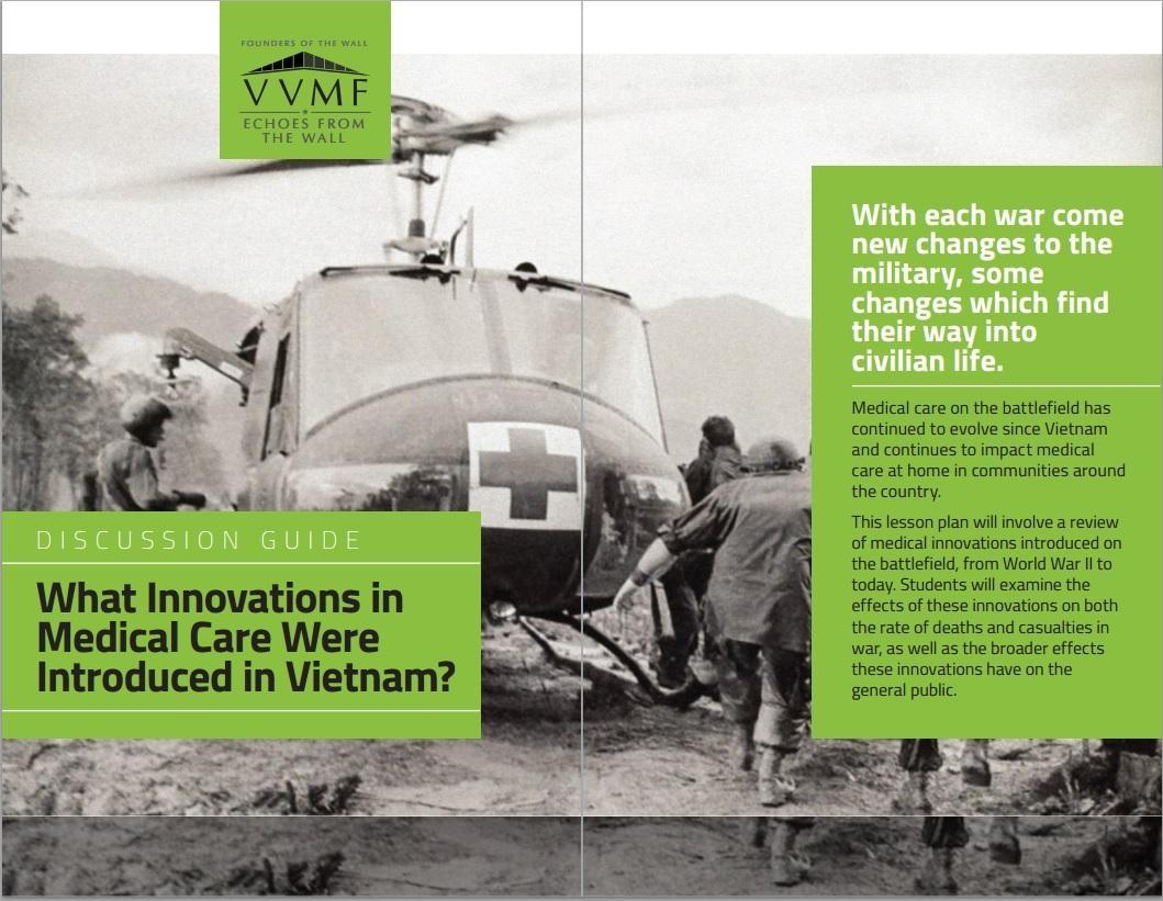 Medical Advances: Discussion Guide | Vietnam Veterans Memorial Fund ...