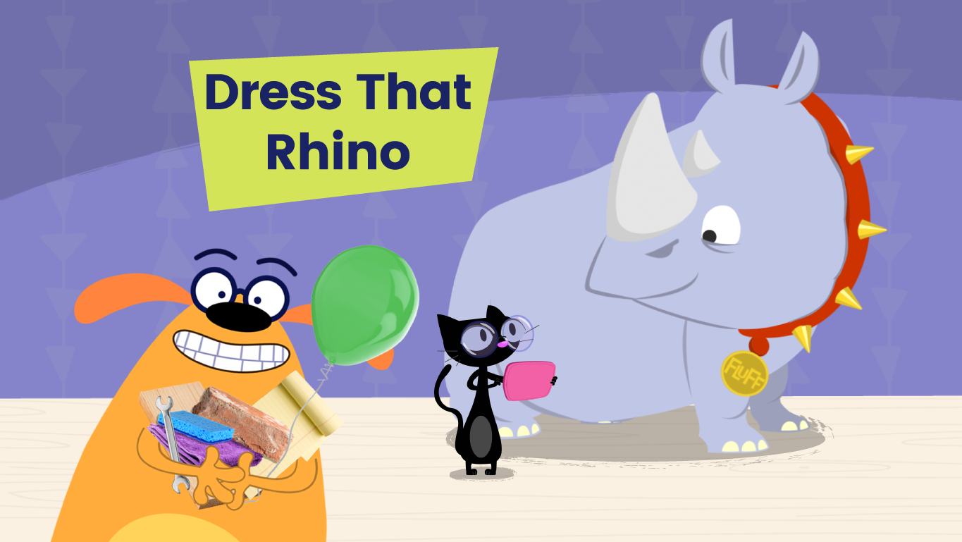 Dress That Rhino - Game | The Ruff Ruffman Show | PBS LearningMedia