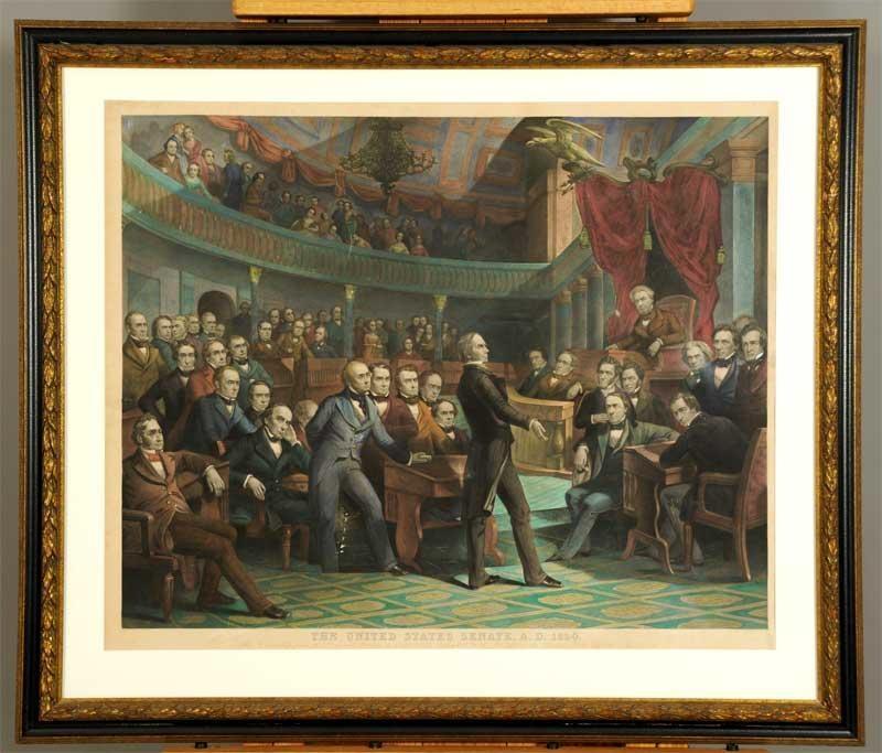Engraving: The United States Senate, A.D. 1850, 1855 | A State Divided ...