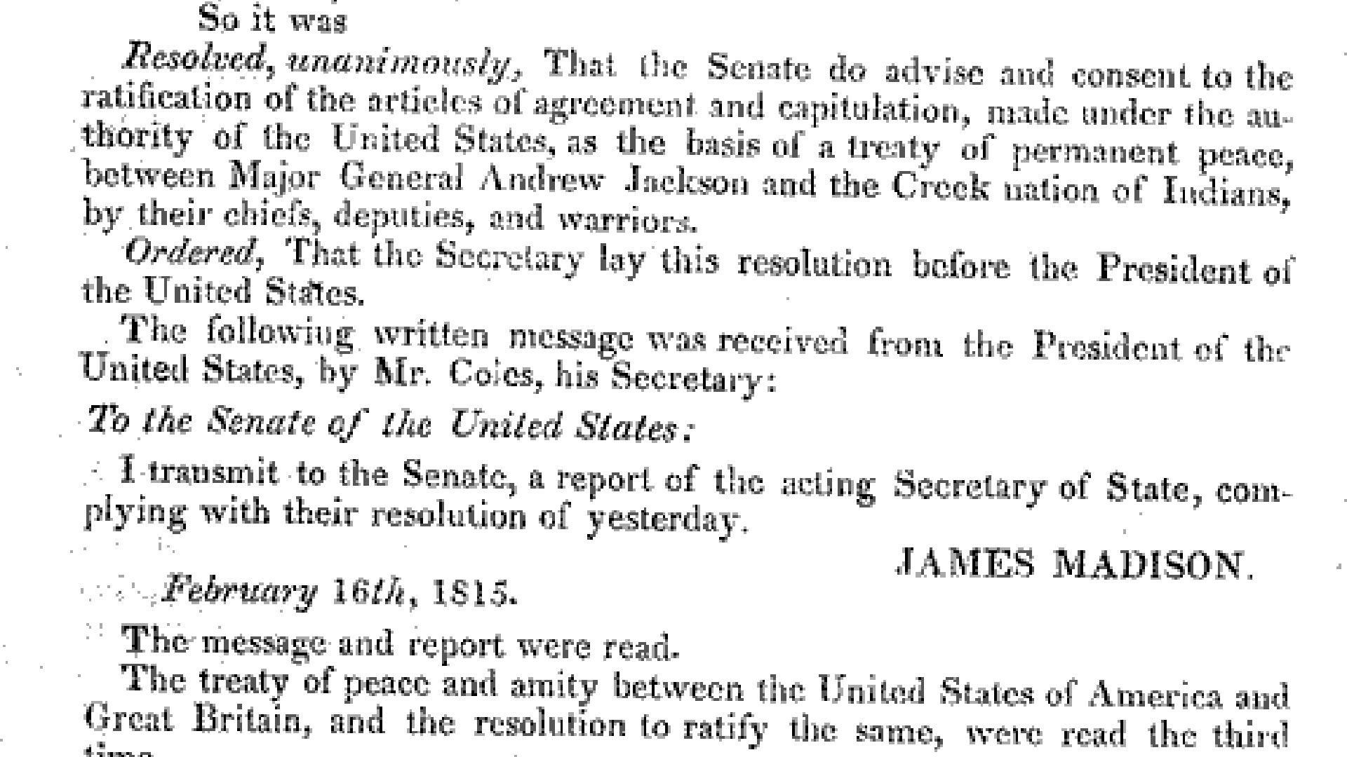 Dissecting the Treaty of Ghent | The War of 1812 | PBS LearningMedia