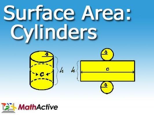 Cylinder Surface Area | School Yourself Geometry | Math | Interactive ...