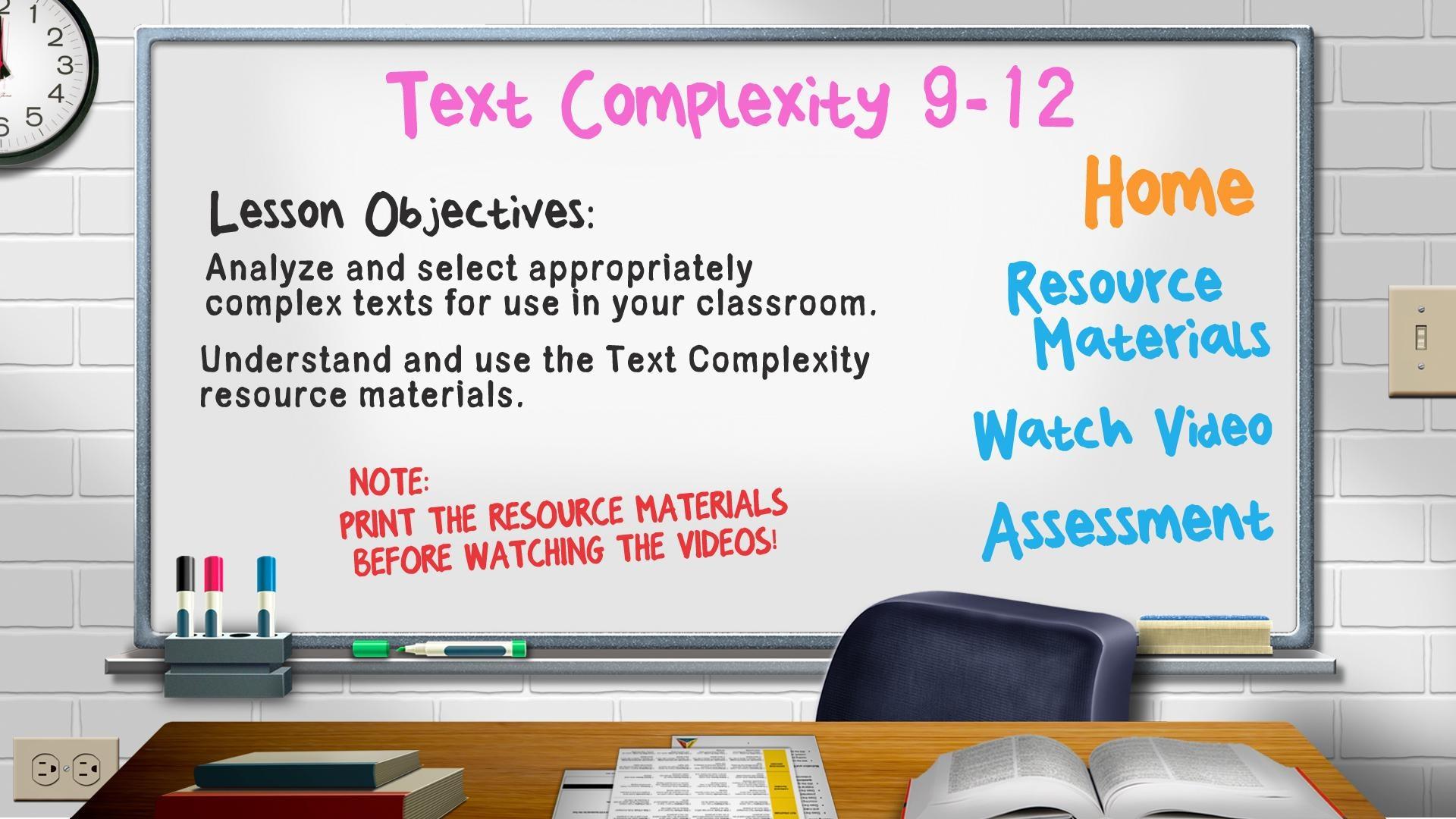 Increasing Text Complexity