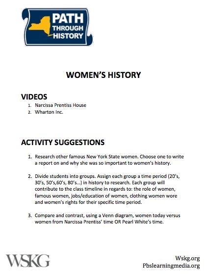 Women's History Activities | PBS LearningMedia