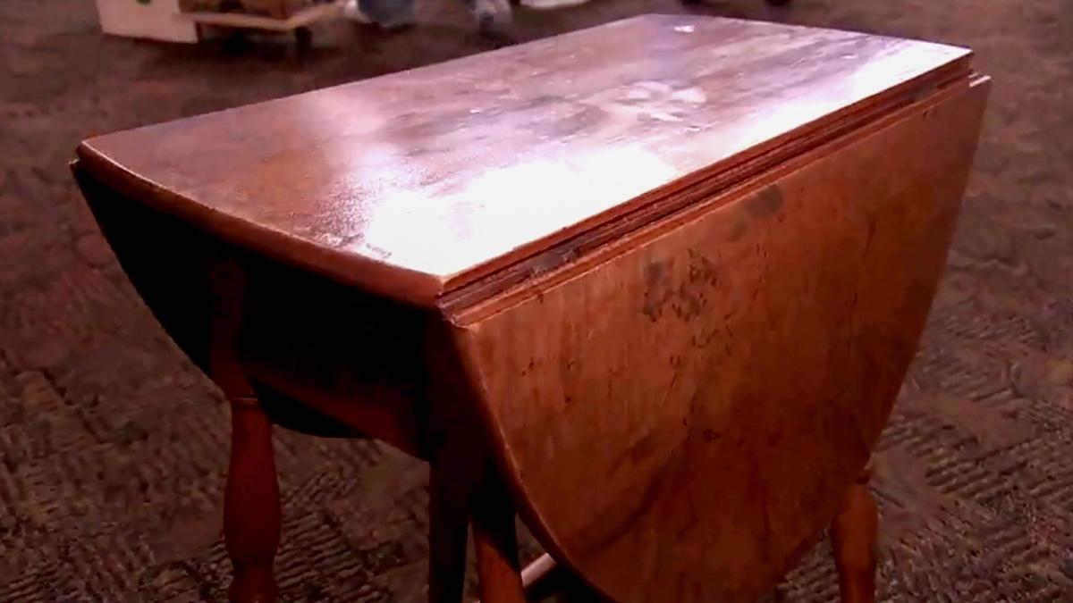Appraisal: Doctored Maple Butterfly Table | Antiques Roadshow ...