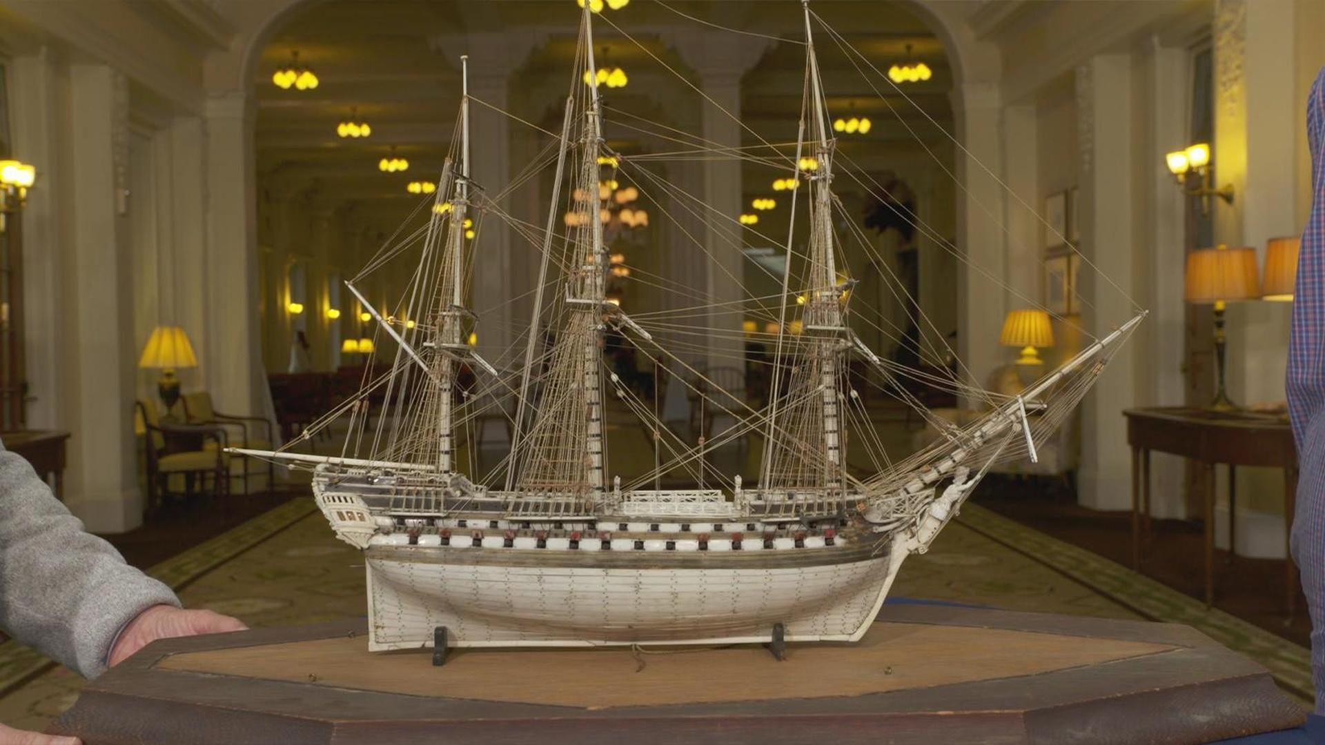 Appraisal: Napoleonic Prisoner-of-war-made Ship Model | Antiques ...
