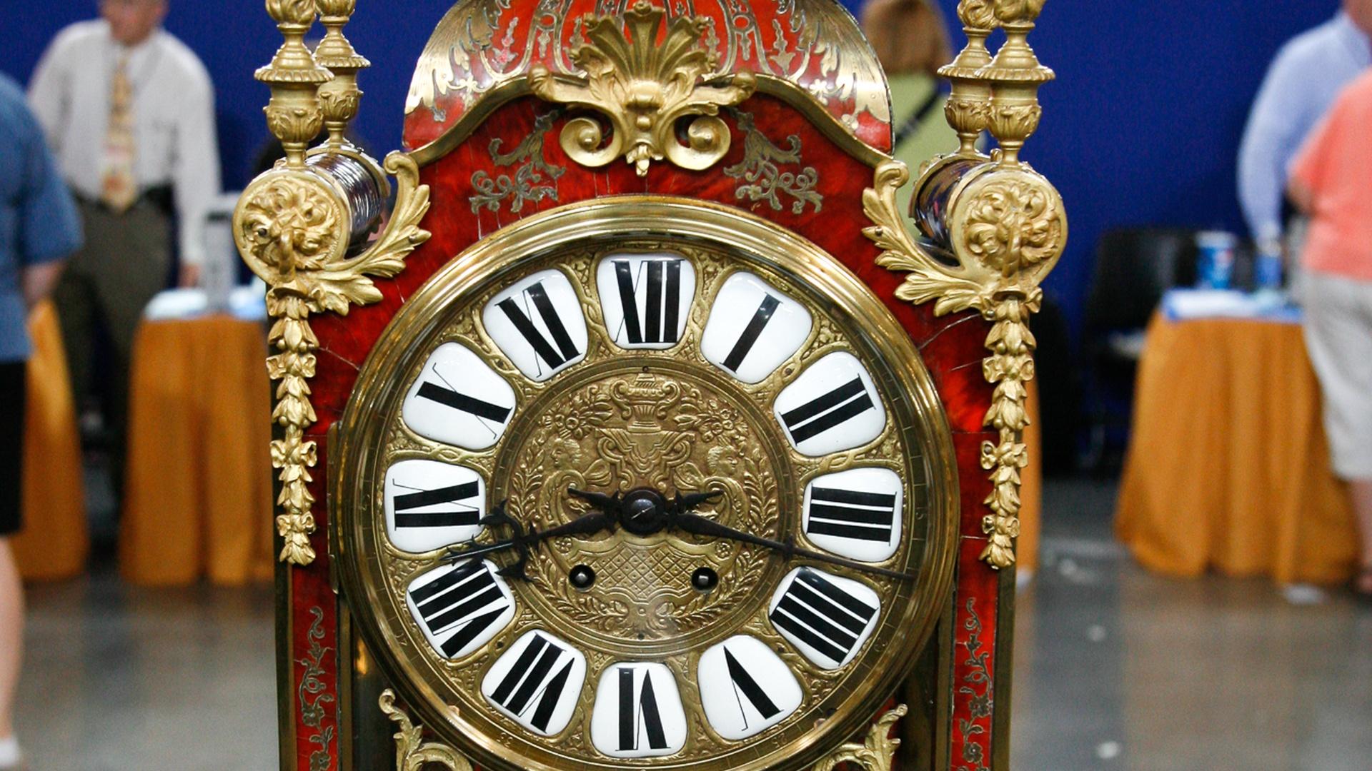 Appraisal: French Table Clock Reproduction, ca. 1870 | Antiques ...