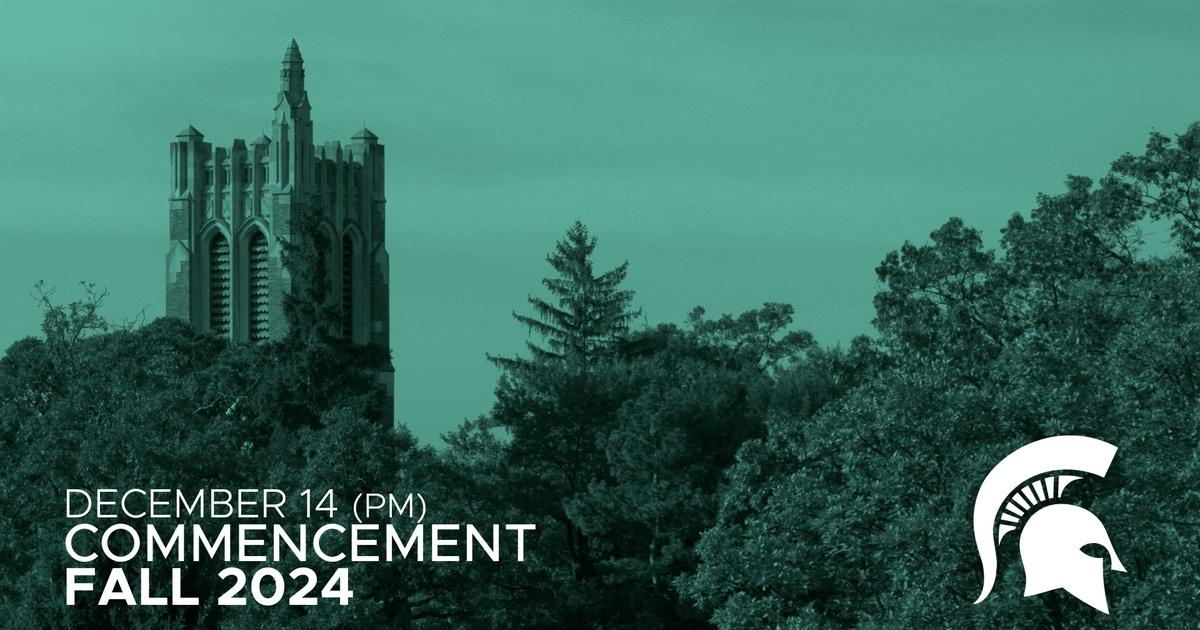 MSU Commencements | Baccalaureate Commencement (PM)| Fall 2024 | Season ...