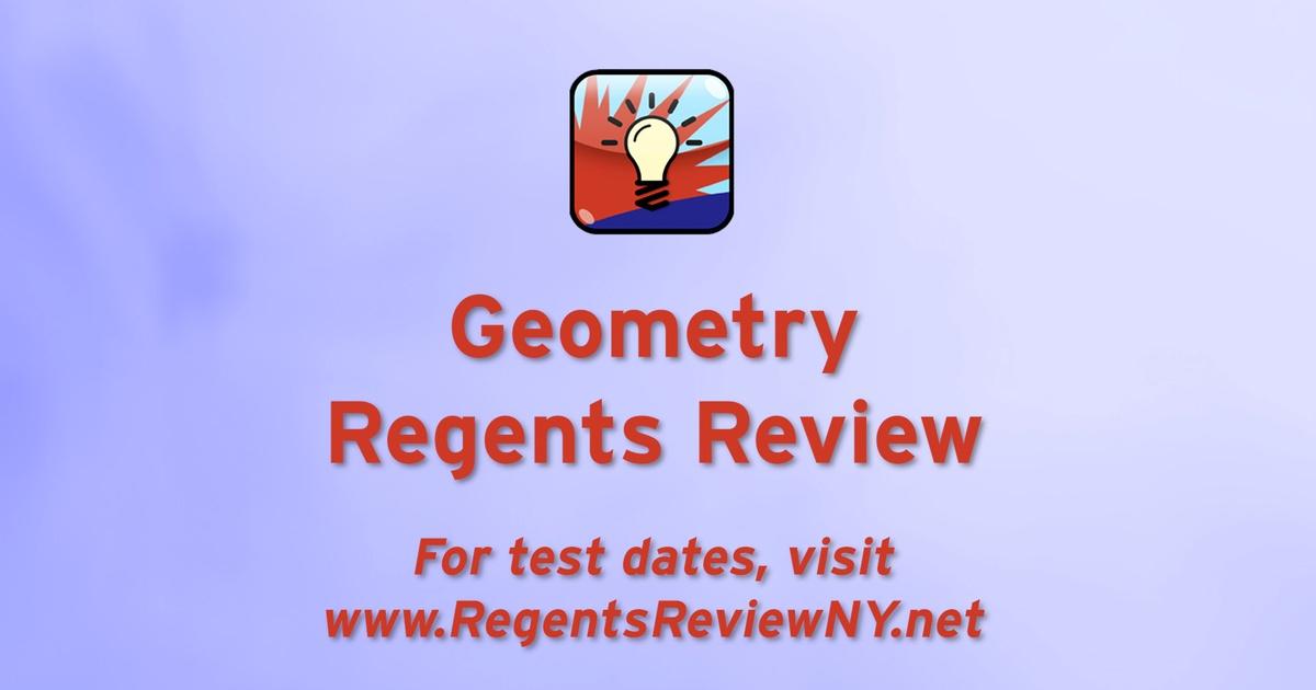 Regents Review | Geometry | Season 2024 | Episode 1 | PBS