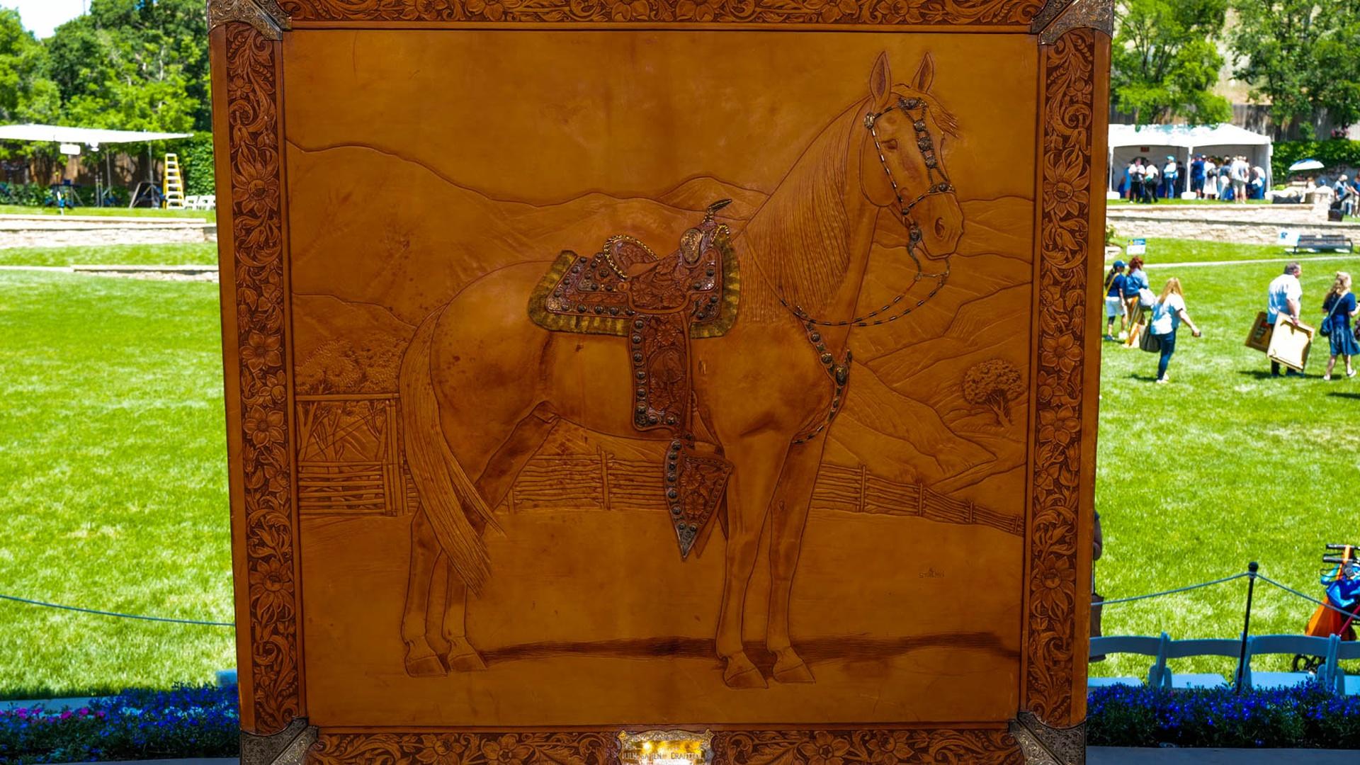 Appraisal: Al Stohlman Tooled Leatherwork Picture | Antiques Roadshow ...
