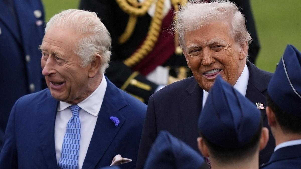 Trump greeted with royal reception to begin his state visit | PBS News ...
