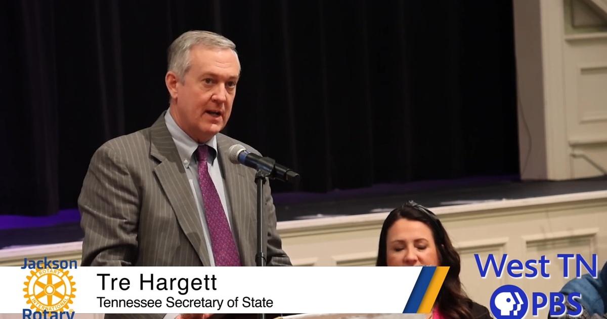 WLJT: In the Community | Jackson Rotary Club Presentation-Tre Hargett ...