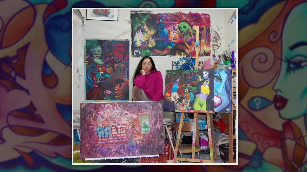 The groundbreaking work of graffiti artist Lady Pink | PBS News Hour ...