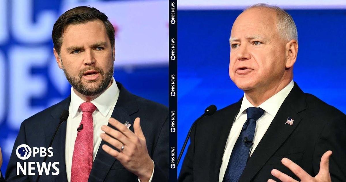 PBS News Hour | WATCH: Key moments from the Walz-Vance debate | Season ...