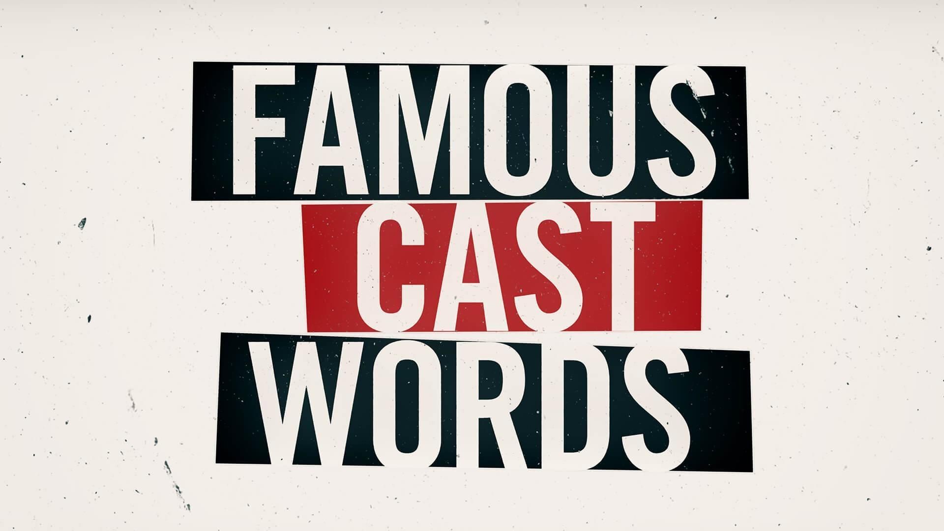Famous Cast Words S1: Preview | Famous Cast Words | ALL ARTS