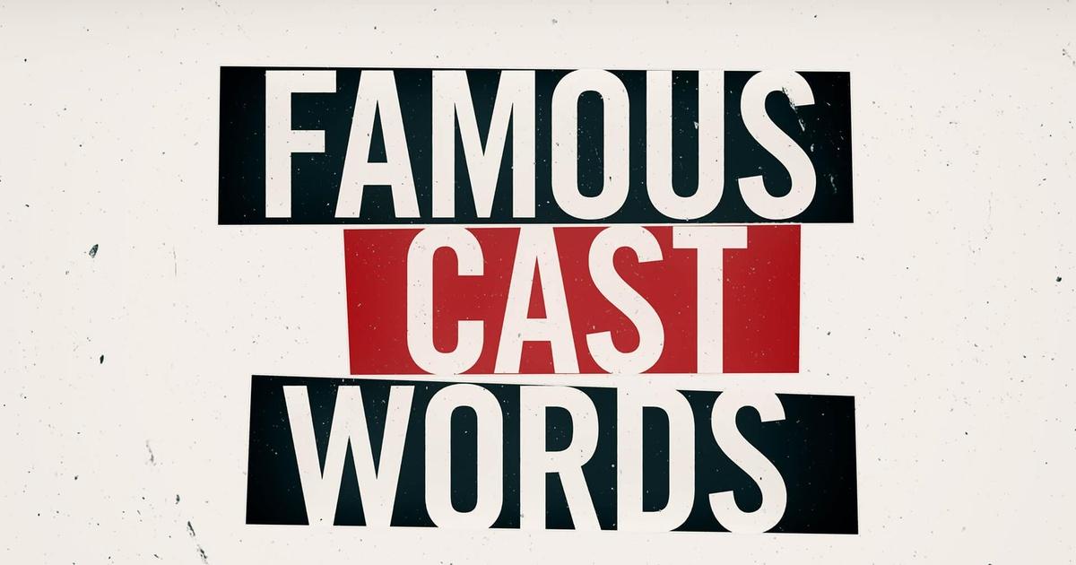 Famous Cast Words | Famous Cast Words: Preview | PBS
