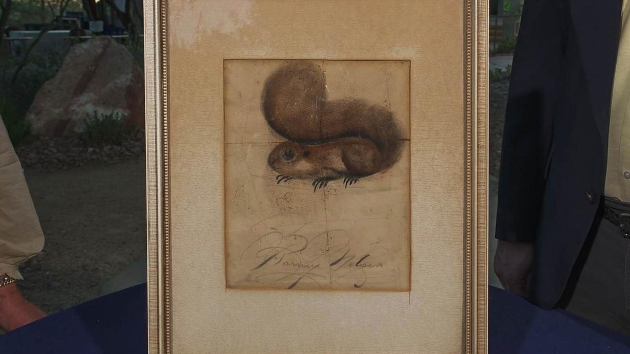 Appraisal: 1933 Barney Nelson Crayon Drawing | Watch on PBS Wisconsin