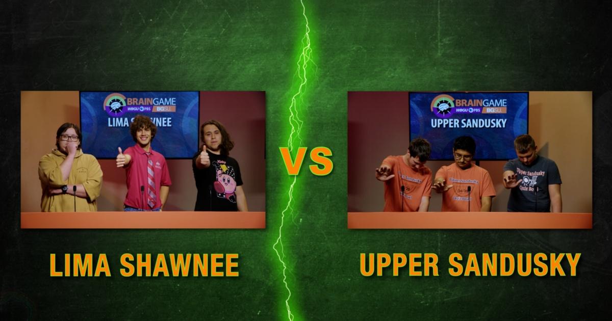 BGSU Brain Game | Lima Shawnee vs Upper Sandusky | Season 2024 ...