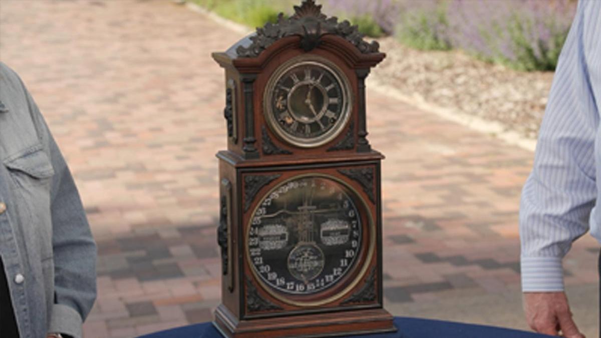 Appraisal: Ithaca Double Dial Calendar Clock, ca. 1880 | Antiques ...