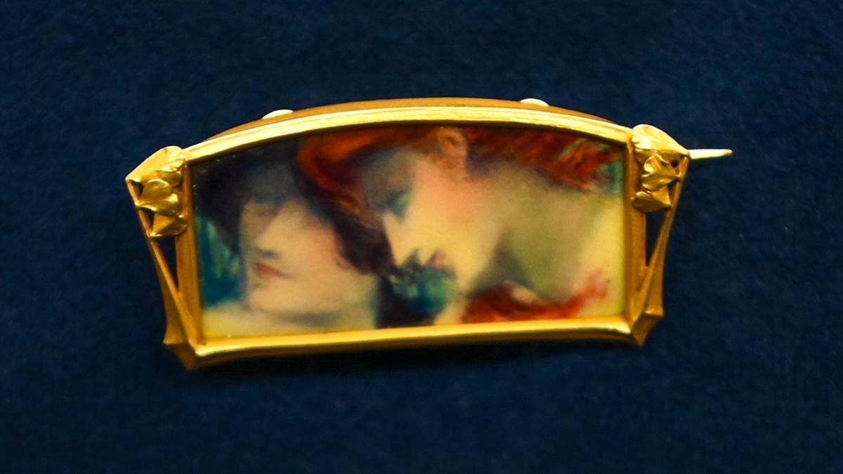 Appraisal: Lucien Hirtz Enamel & Gold Brooch, ca. 1910 | Antiques ...