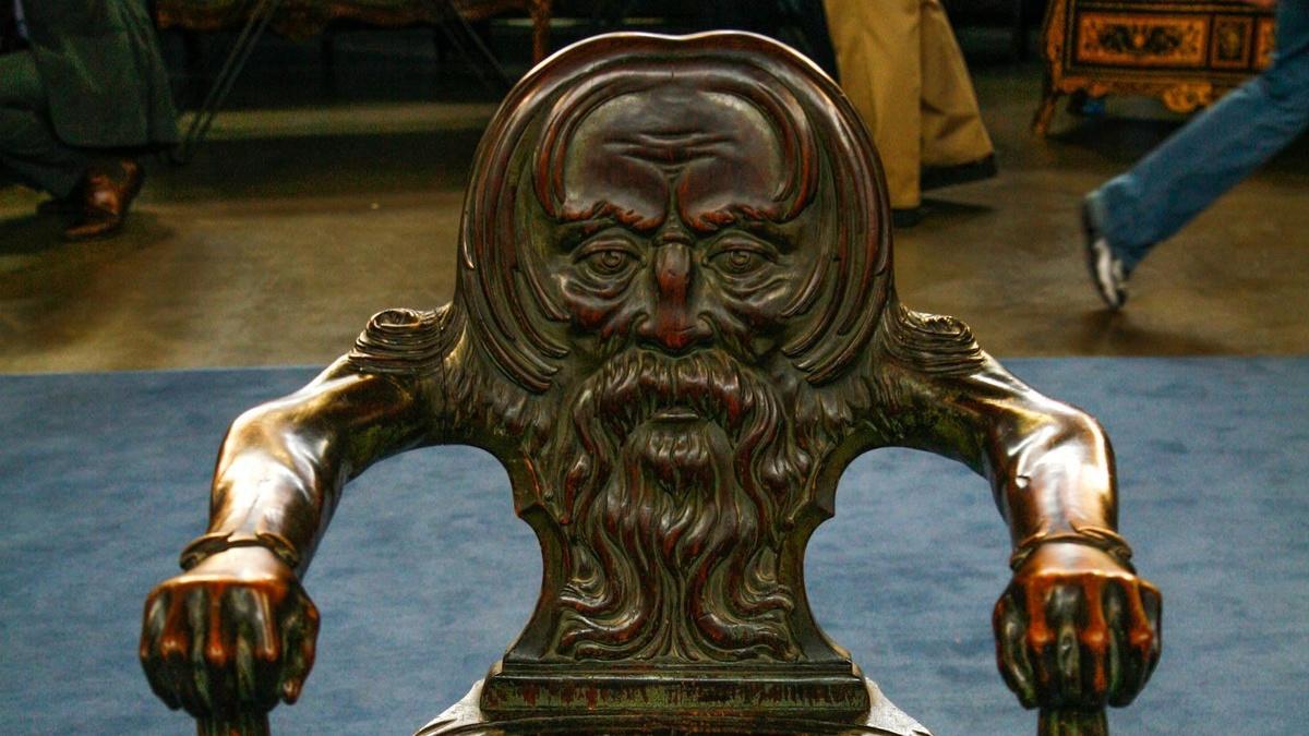 Appraisal: Mahogany Green Man Chair, ca. 1890 | Antiques Roadshow ...