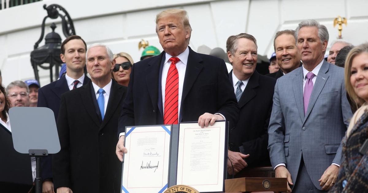 PBS News Hour | News Wrap: Trump signs USMCA in ceremony that excludes ...