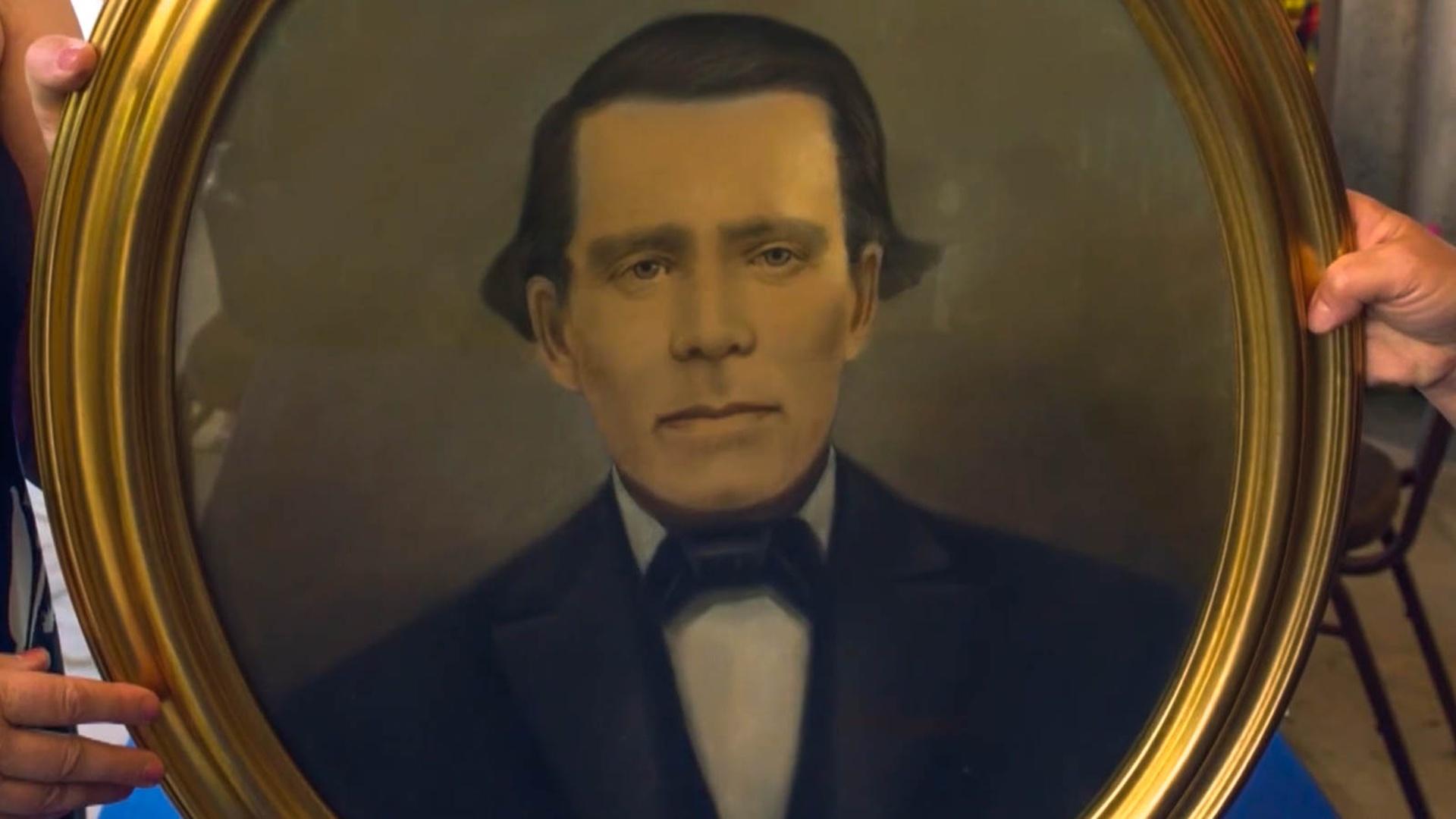 Appraisal: Sun Enlargement Photo & Bubble Glass Frame, ca. 1900 ...