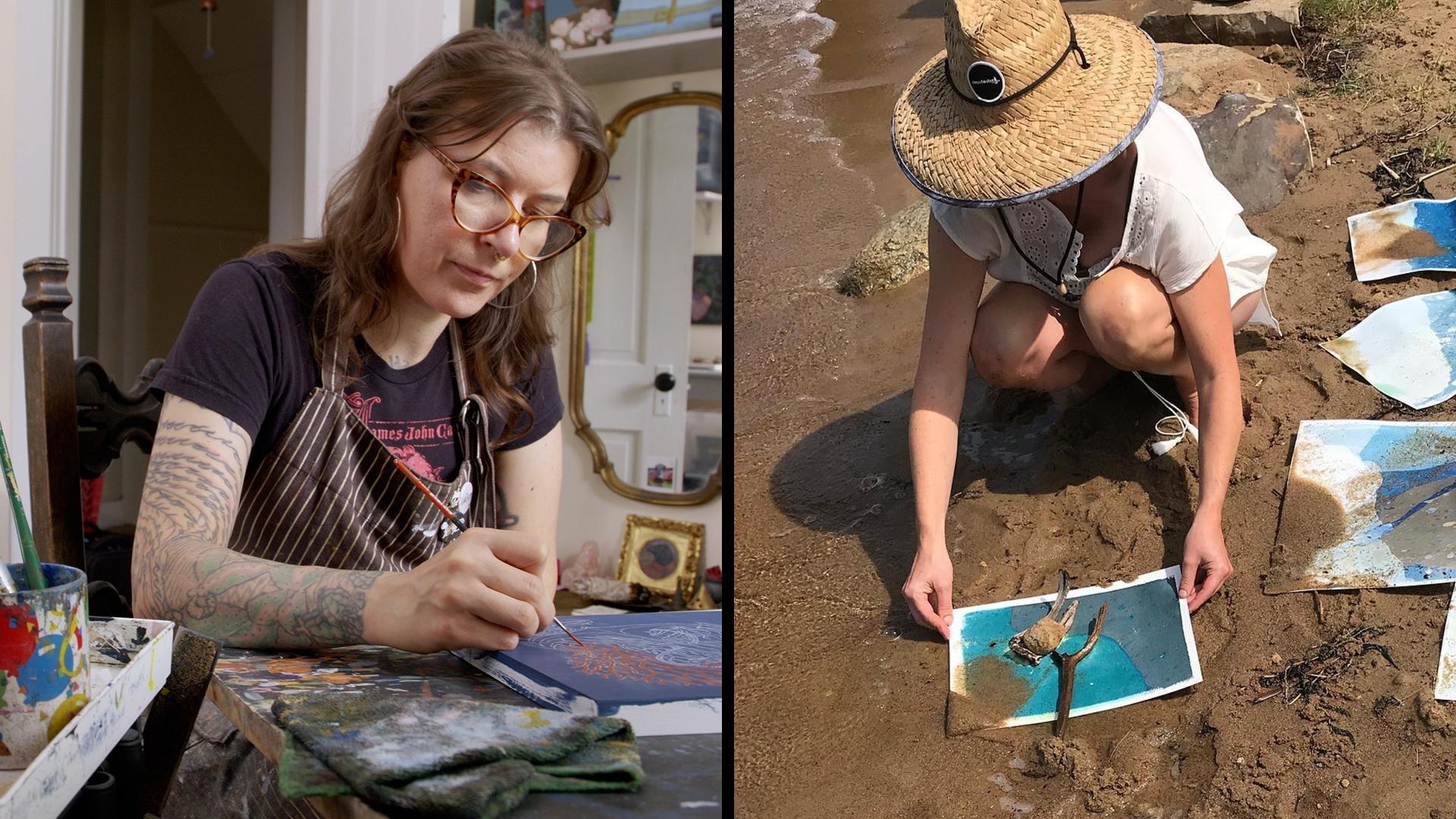 Painter Erica Peebus & Cyanotype Artist Erin Patton-McFarren | arts IN ...