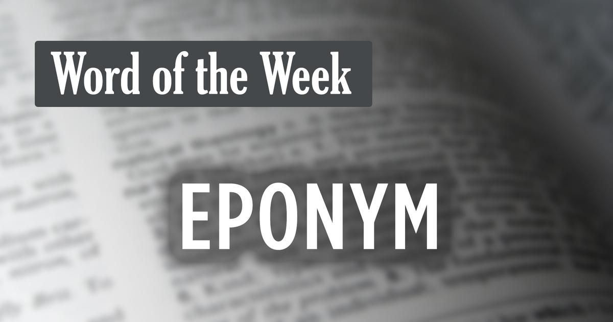 Word of the Week | S01 E19: Eponym | Season 1 | Episode 19 | PBS
