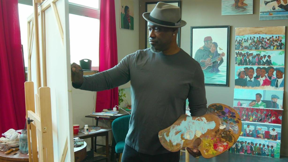 Jerry Jordan paints the Black experience | Watch on PBS Wisconsin