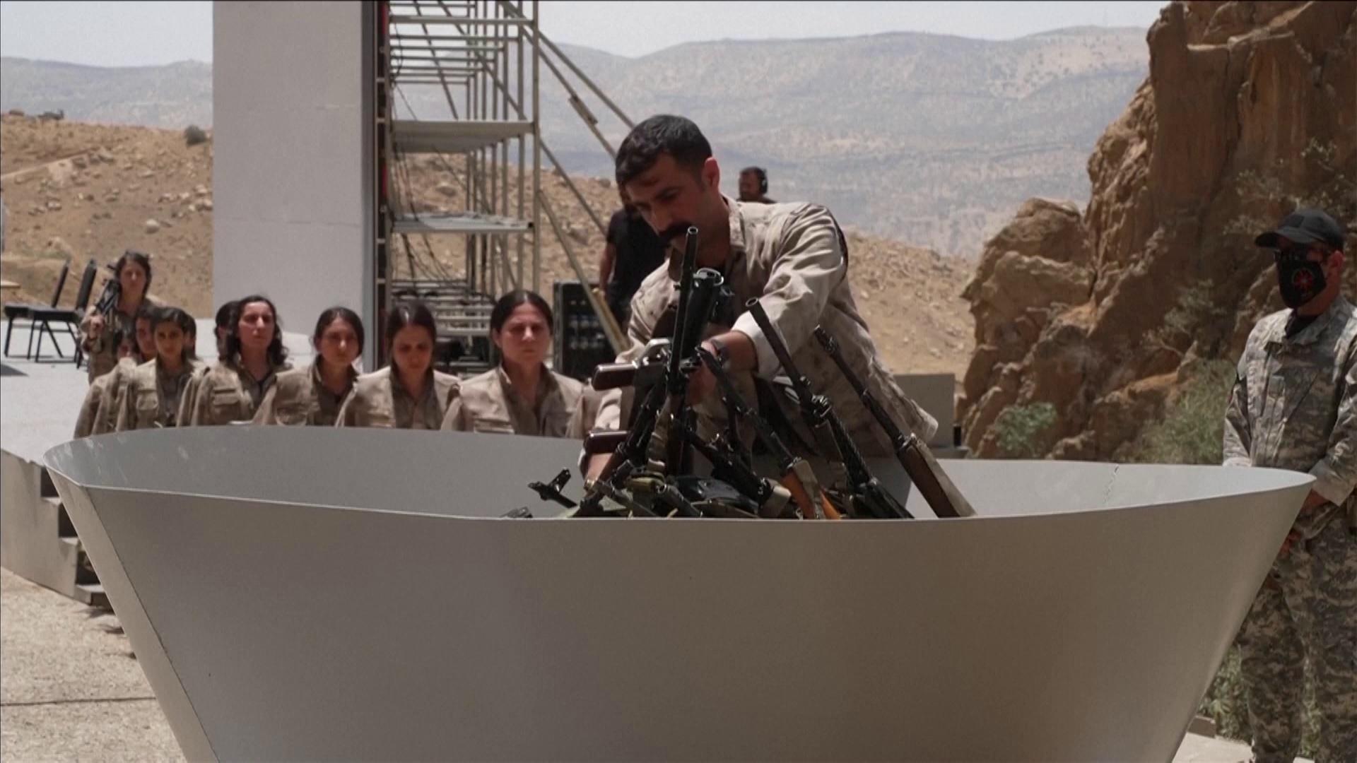 PKK begins disarming in step toward peace with Turkey | PBS News Hour ...