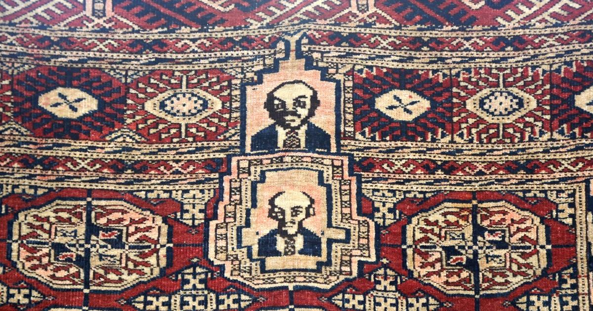 Antiques Roadshow | Appraisal: Turkmen Communist Figure Rug, ca. 1930 ...
