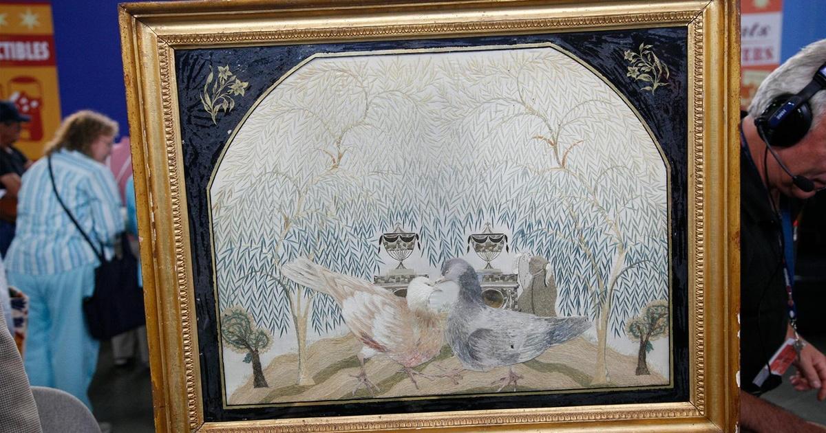 Antiques Roadshow | Appraisal: Mary Balch School Mourning Picture, ca ...