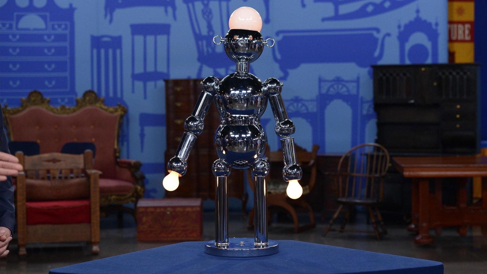 Appraisal: Torino Chrome Robot Lamp, ca. 1979 | Antiques Roadshow ...