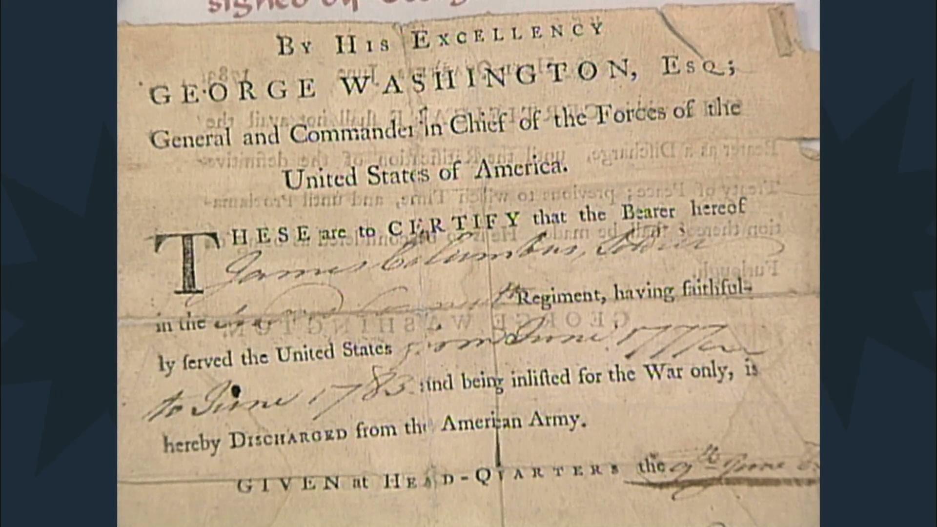 Appraisal: 1783 Washington-signed Discharge | Antiques Roadshow | NJ PBS