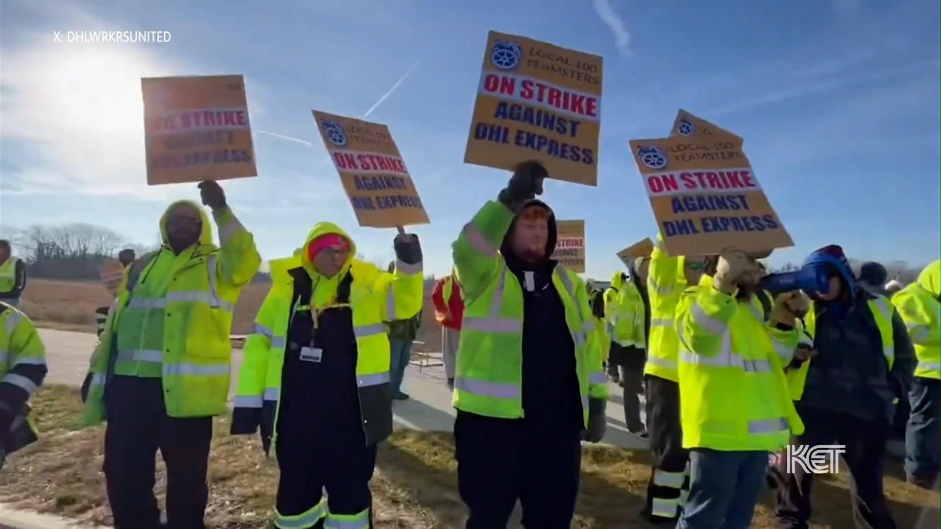 DHL Express Workers on Strike | Kentucky Edition