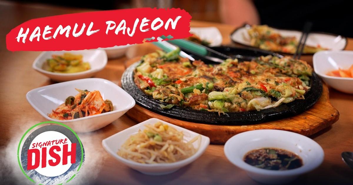 Signature Dish | The Seafood Scallion Pancake at Gom Ba Woo is Flavor ...