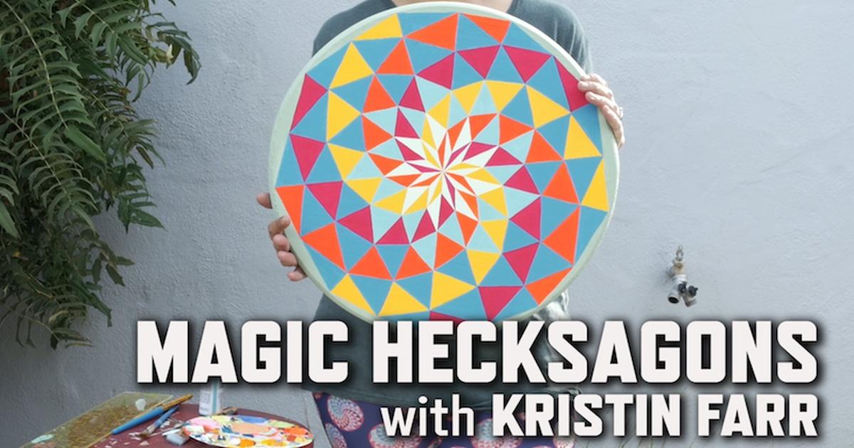 Art School | Painting Magic Hecksagons with Kristin Farr | Episode 55 | PBS