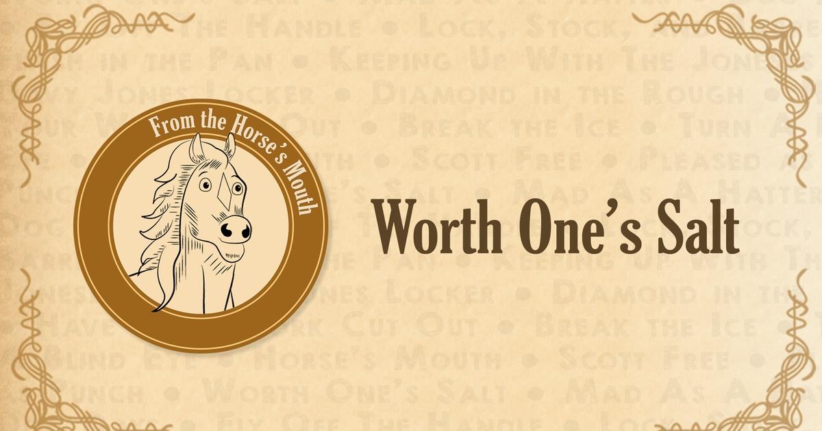 From the Horse's Mouth | S01 E05: Worth One's Salt | Episode 5 | PBS