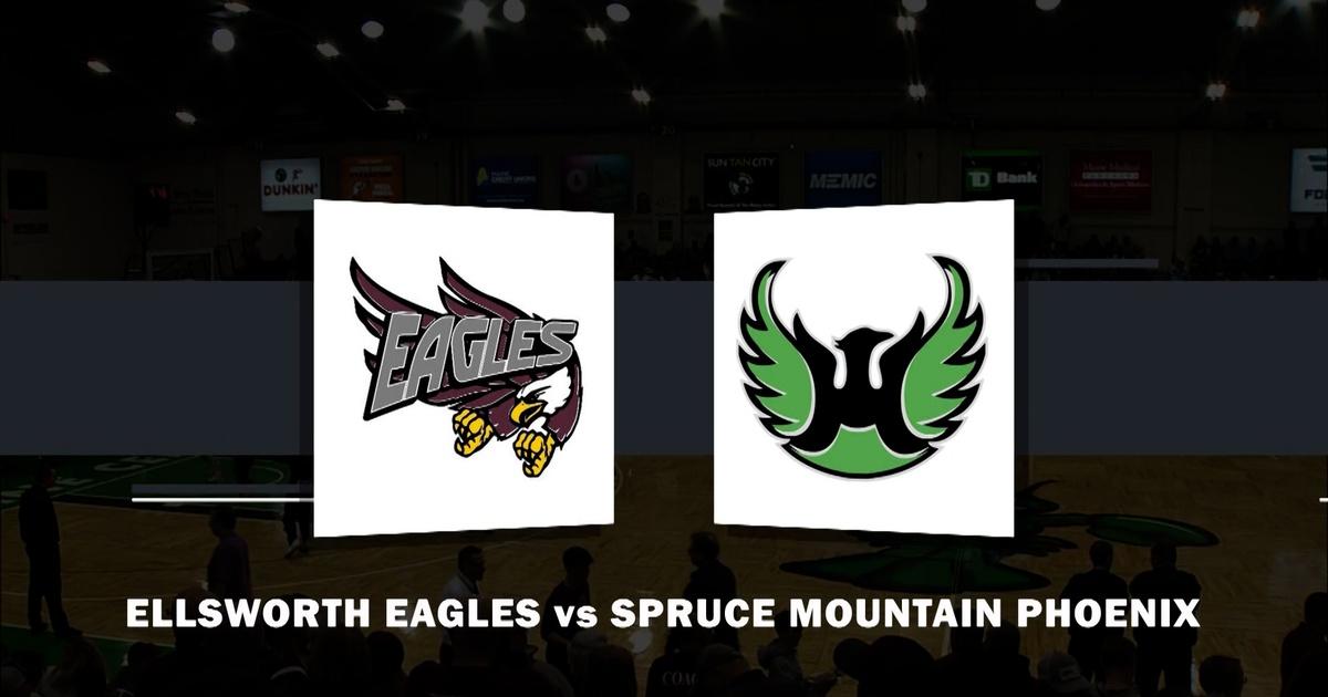 Maine High School Basketball Tournament | Ellsworth Eagles vs Spruce ...