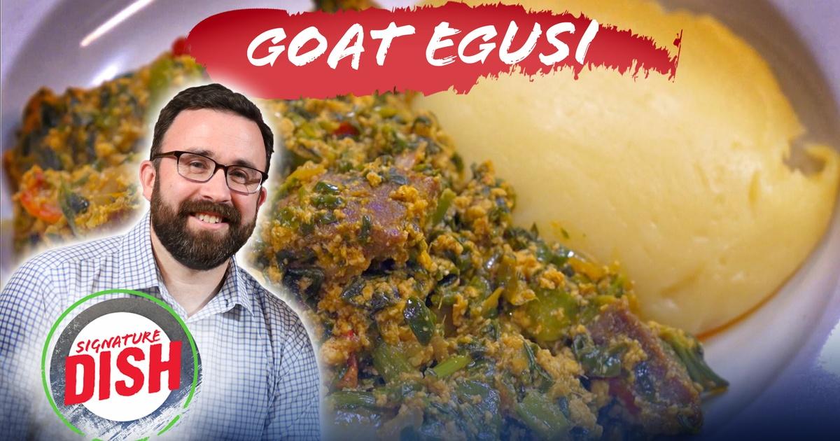 Signature Dish | See How Appioo Creates This Delicious Goat Egusi ...