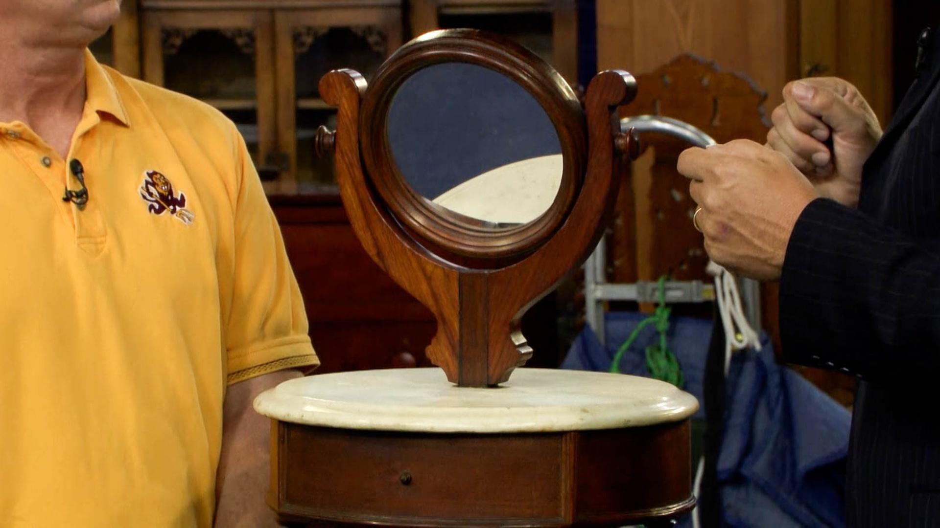 Appraisal: Walnut Shaving Stand, ca. 1875 | Antiques Roadshow | ALL ARTS