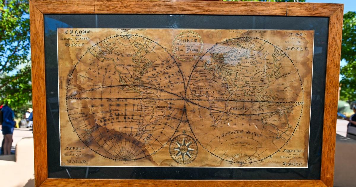 Antiques Roadshow | Appraisal: 1791 Jane Young World Map Needlework ...