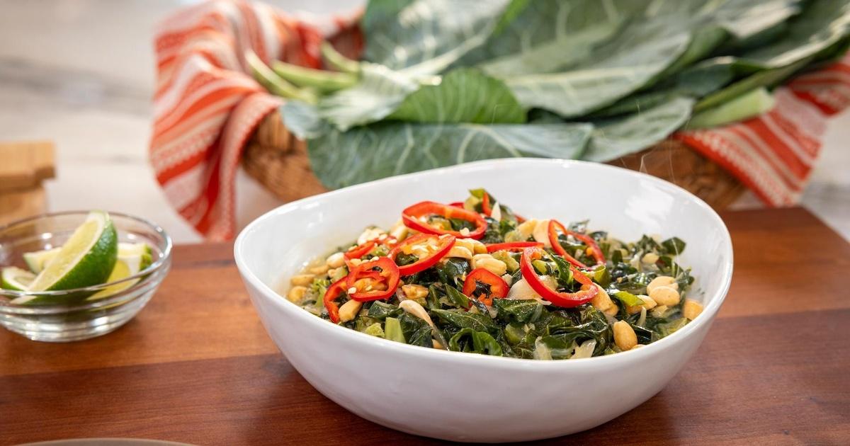 The Key Ingredient | Green Curry and Coconut Creamed Collards | Kitchen ...