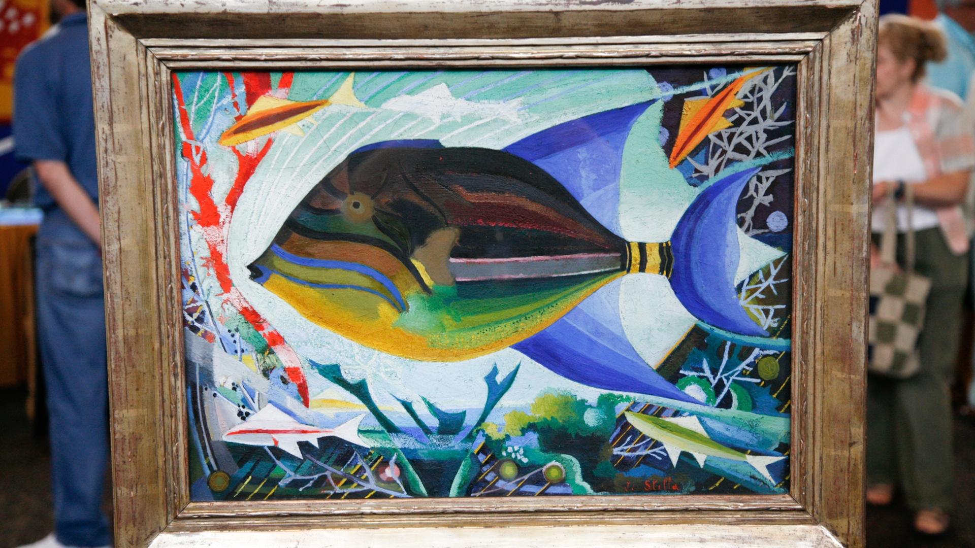 Appraisal: Joseph Stella Oil & Original Frame, ca. 1925 | Antiques ...