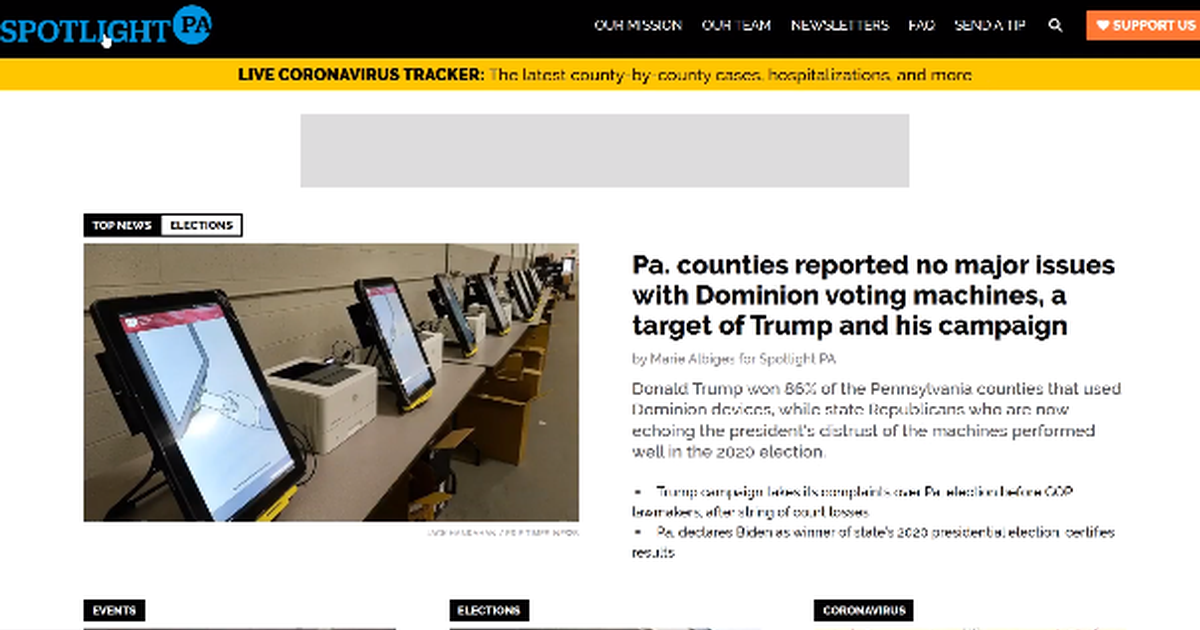 PBS39 News Reports | SPOTLIGHT PA, Dec 1 | Season 2020 | PBS