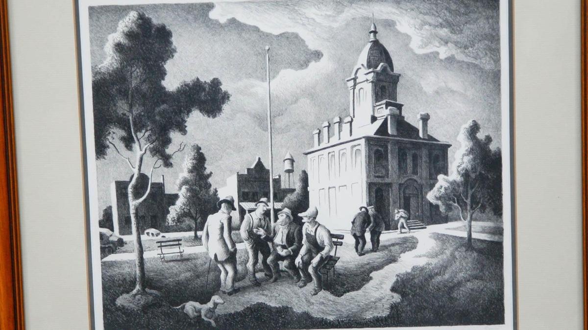 Appraisal: T. H. Benton County Politics Lithograph, ca. 1973 | Antiques ...