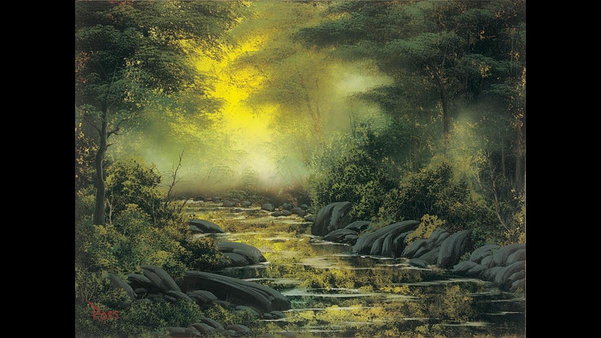Tranquil Wooded Stream | The Best of the Joy of Painting with Bob Ross ...