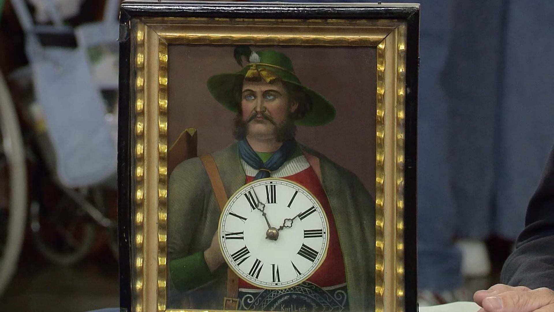 Appraisal: Winking Eyes Clock, ca. 1900 | Antiques Roadshow | THIRTEEN ...