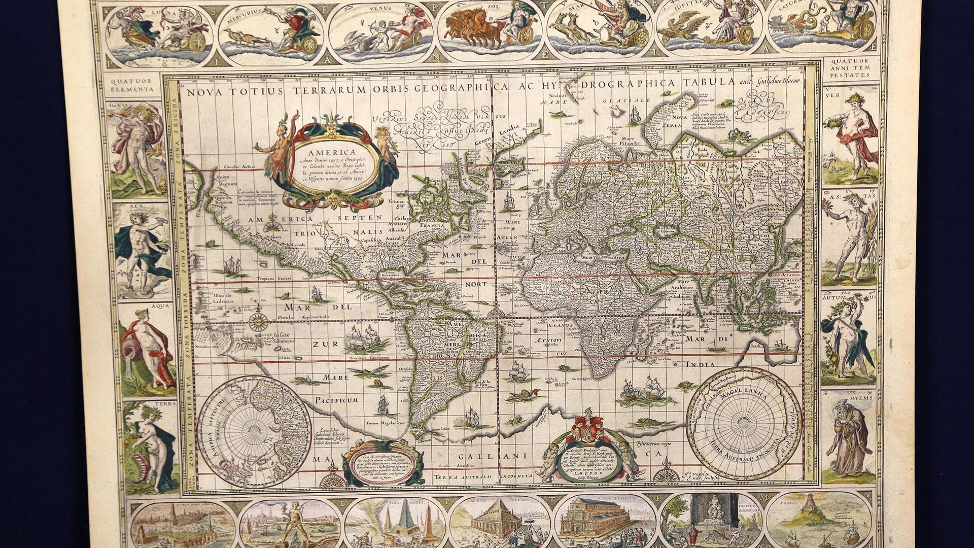 Appraisal: Willem Blaeu World Map, ca. 1640 | Antiques Roadshow ...
