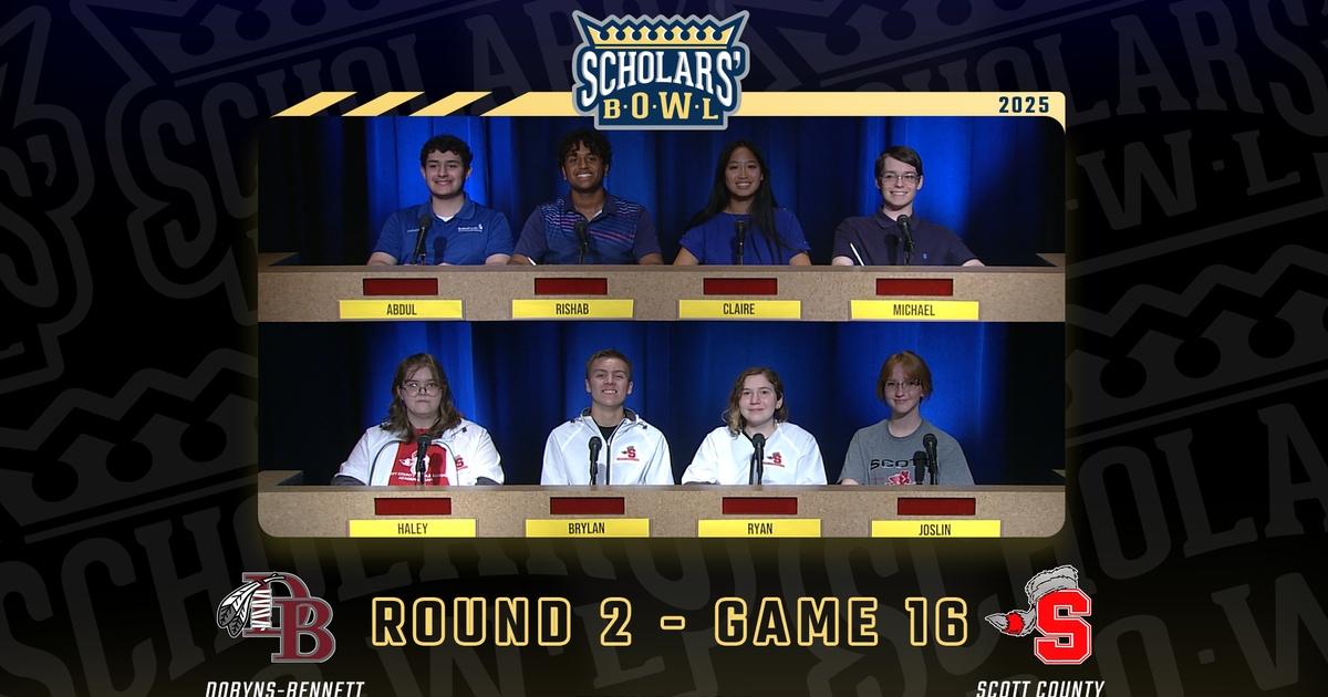 Scholars' Bowl | Threshold of 32 Game 16 | Scott County vs Dobyns ...